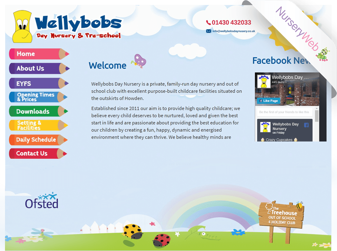 Sample Portfolio of Nurseries Website Design | NurseryWeb